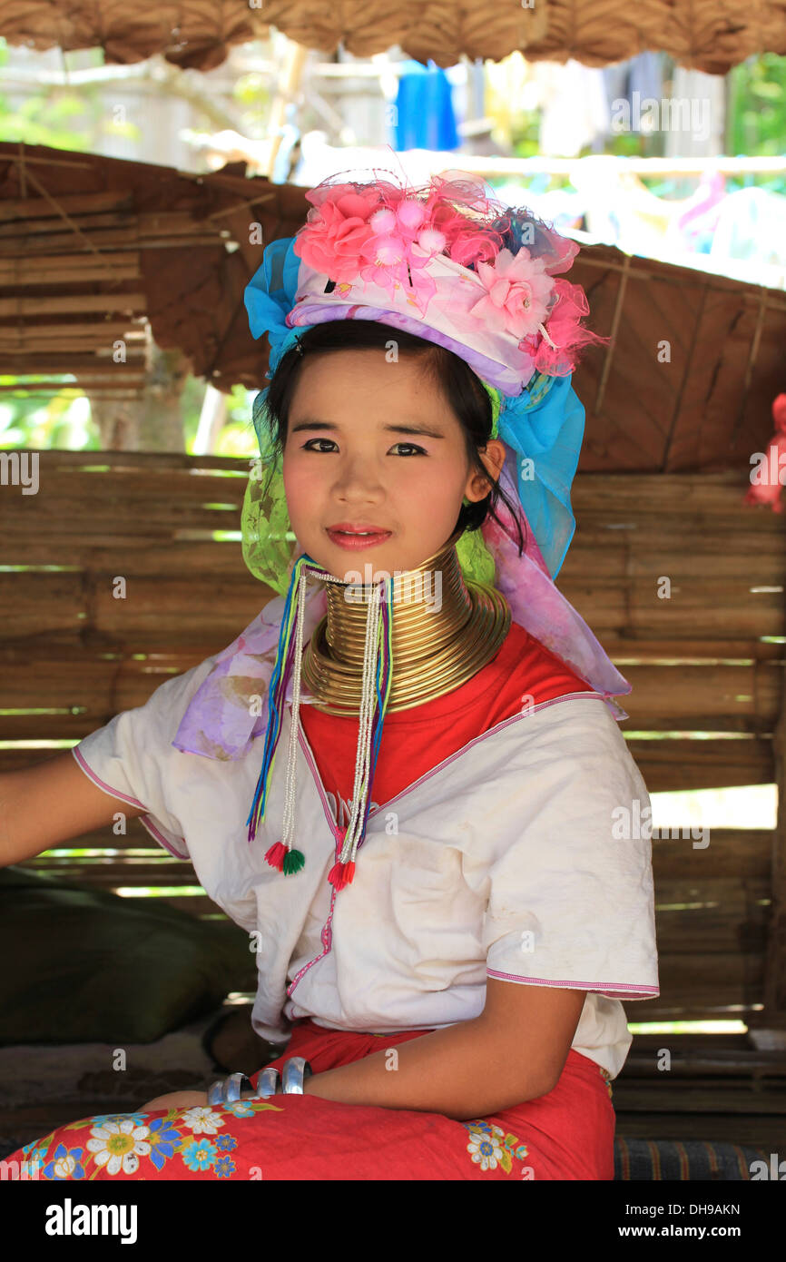 Long Neck Lady Stock Photo - Alamy