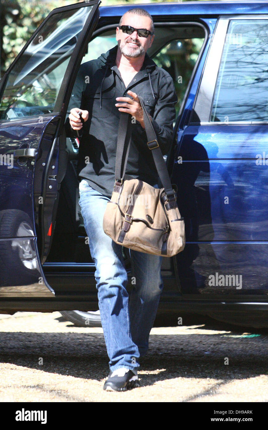 George Michael arriving at his house in north London London England ...