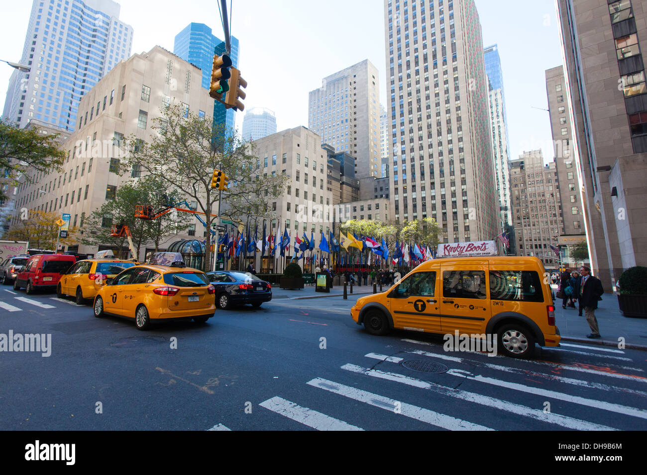 Yellow Taxi cab, Manhattan, New York City, United States of America ...