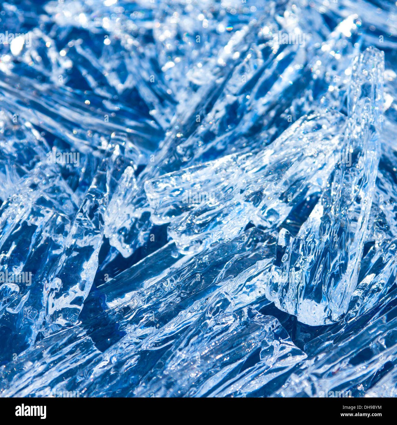 Ice crystals sparkling blue texture hi-res stock photography and images ...