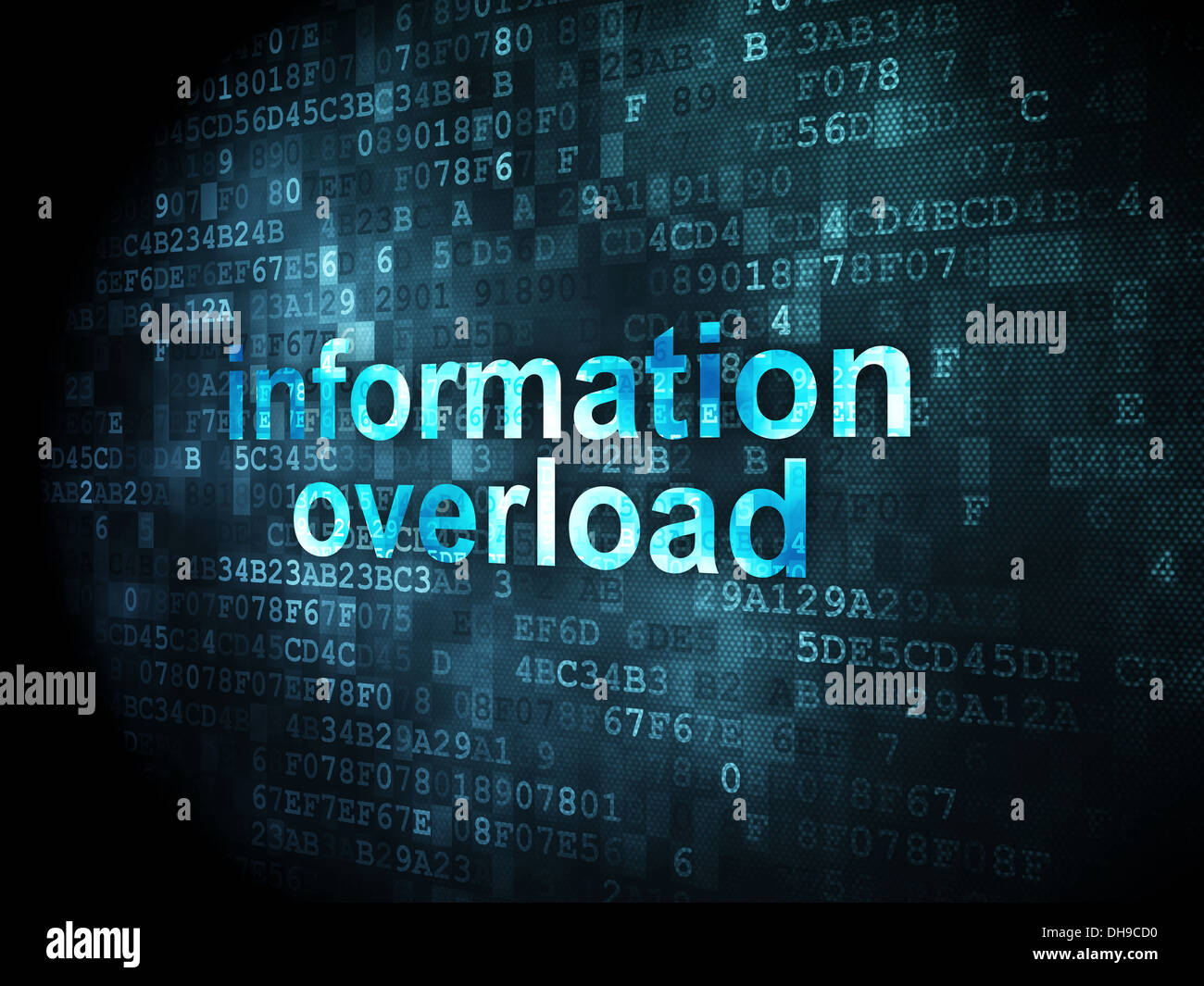 Data concept: Information Overload on digital background Stock Photo ...