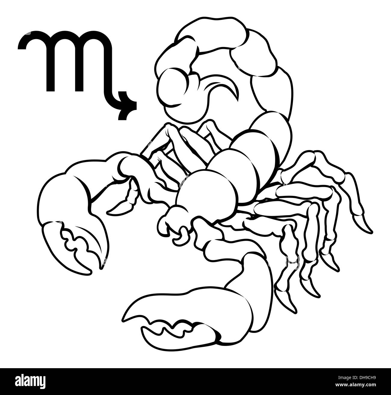 Zodiac symbols scorpion Cut Out Stock Images & Pictures - Alamy