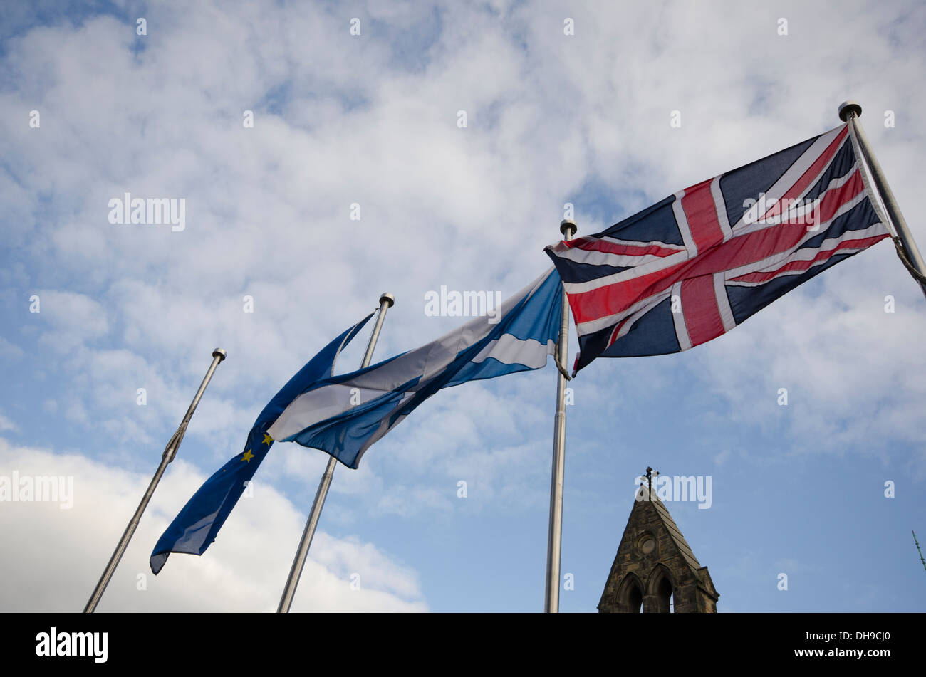 Scottish flags hi-res stock photography and images - Alamy