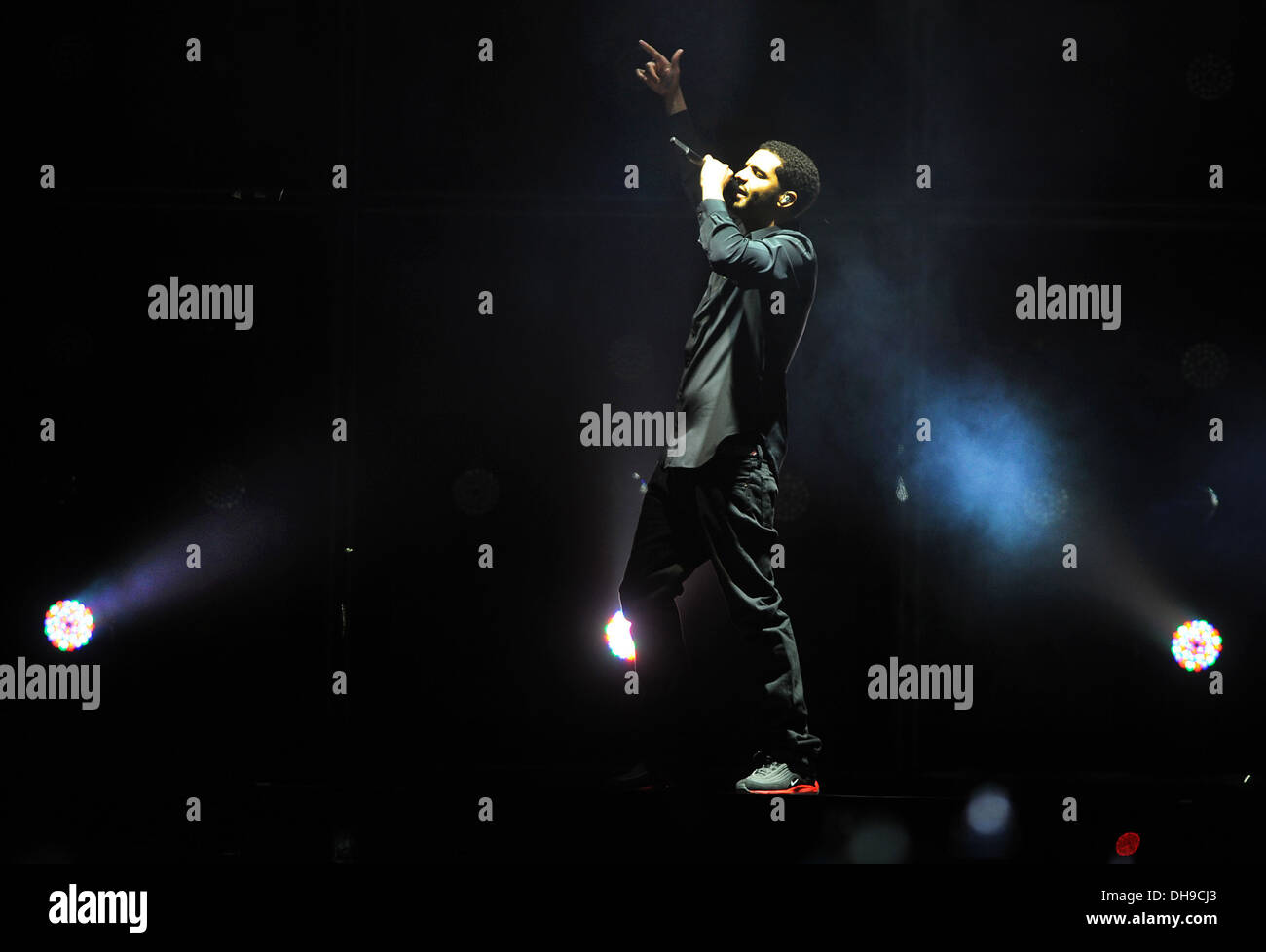 Drake performing live at the O2 Arena London, England- 26.03.12 Stock ...
