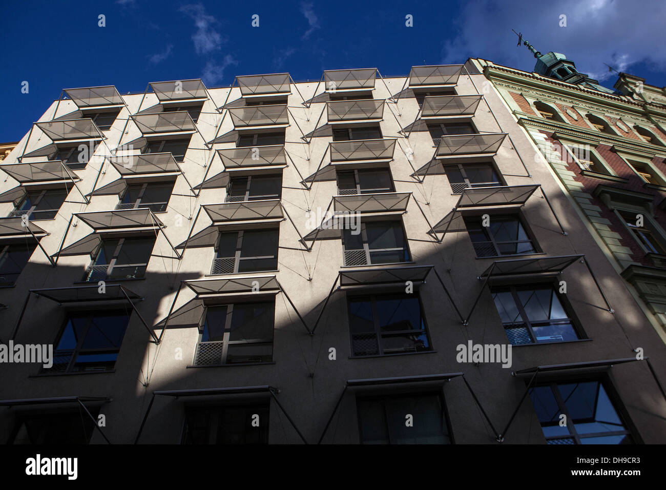 Hotel Josef facade Prague Czech Republic by Eva Jiricna Stock Photo - Alamy