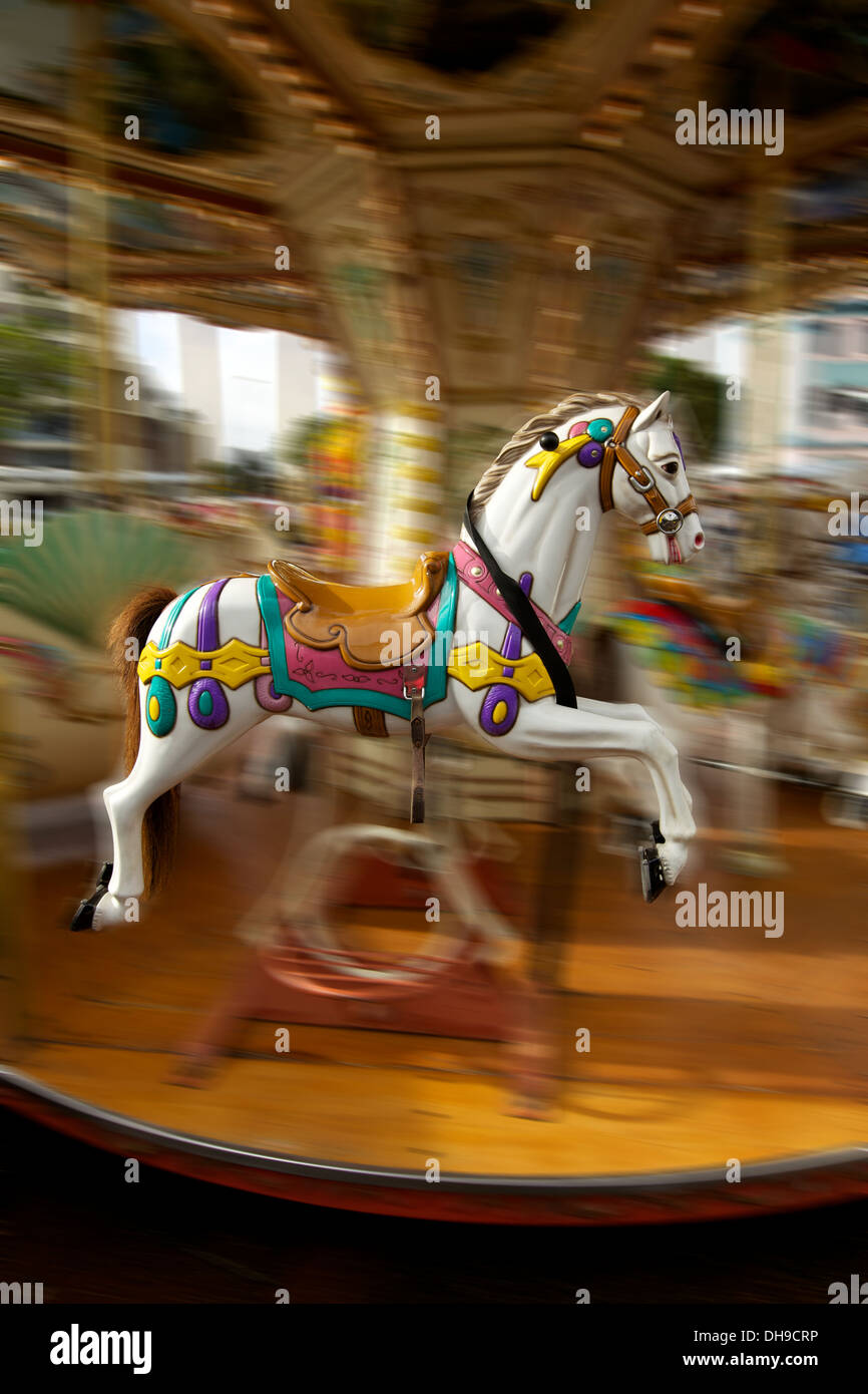 Carousel Horse, Fairground Stock Photo - Alamy