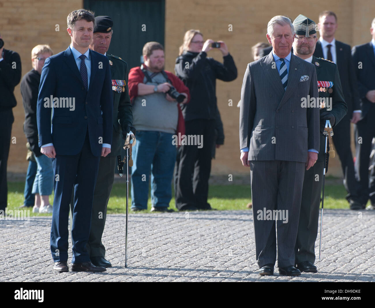 Prince Charles Prince of Wales and Crown Prince Frederik of Denmark ...