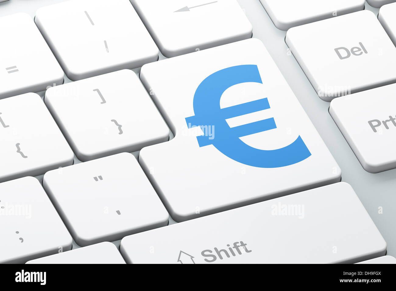 Currency concept: Euro on computer keyboard background Stock Photo - Alamy