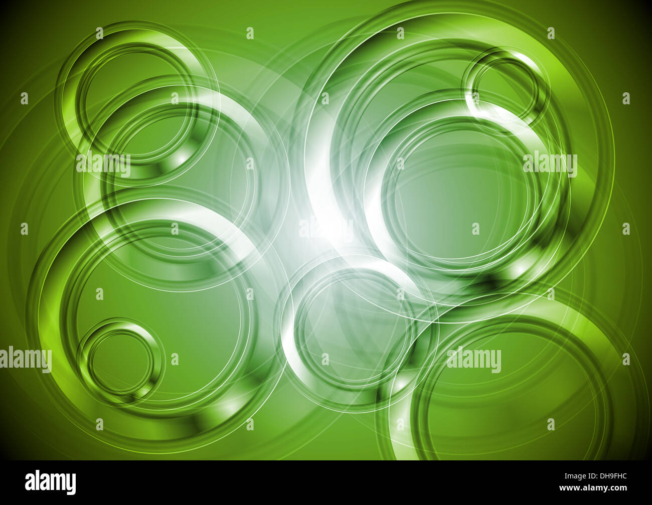 Green abstract background with rings. Eps 10 vector Stock Photo - Alamy