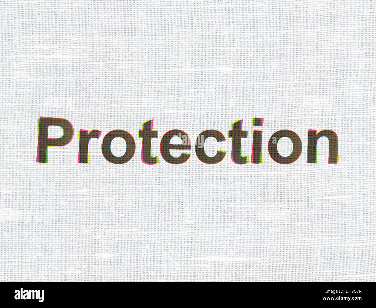 Safety concept: Protection on fabric texture background Stock Photo - Alamy