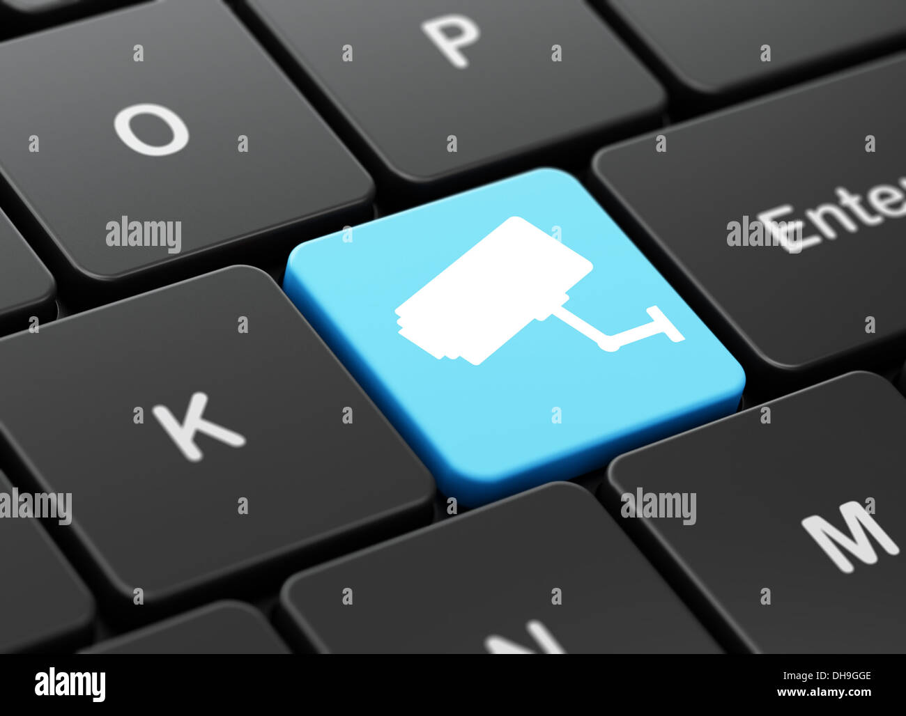 Security concept: Cctv Camera on computer keyboard background Stock Photo - Alamy