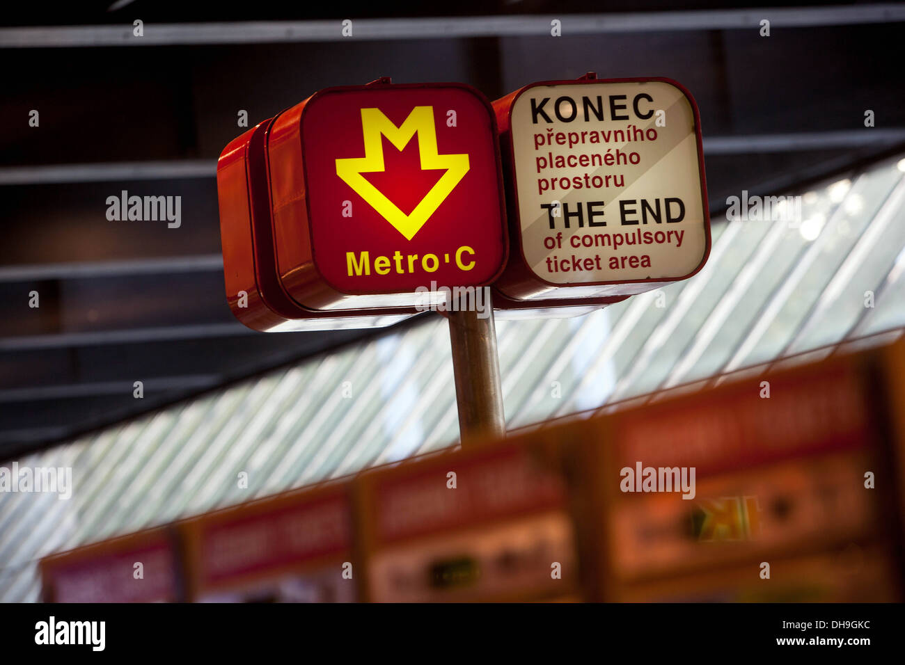 Metro station Hlavní nádraží people Prague Czech Republic, Europe Stock ...