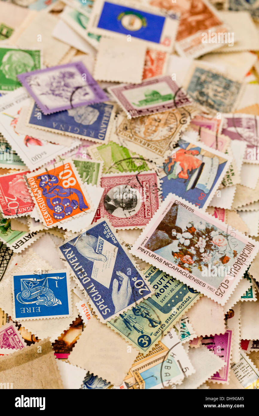 Stamp collection hi-res stock photography and images - Alamy