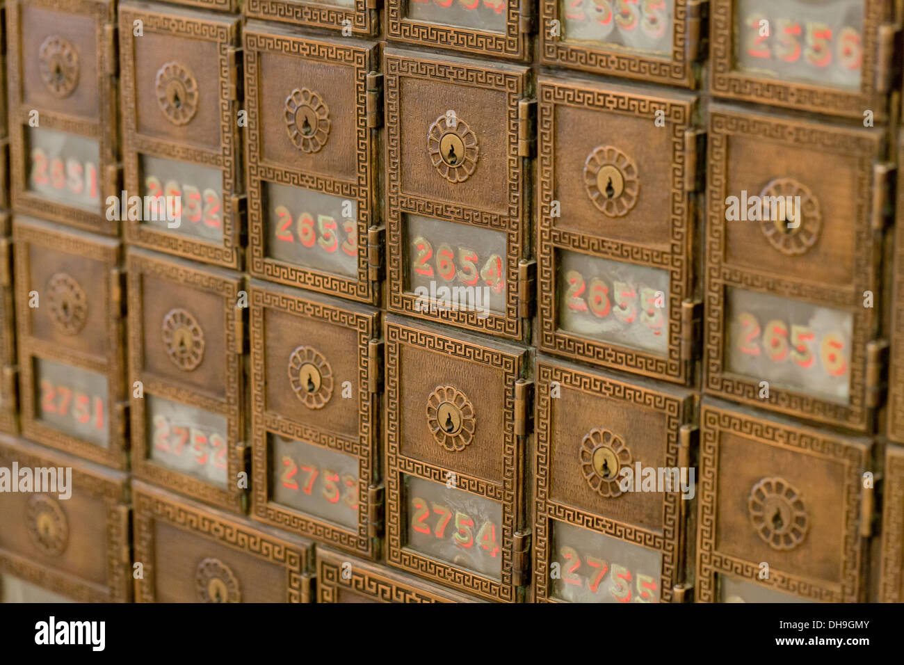 Vintage Post Office boxes at the National Post Office - Washington, DC ...