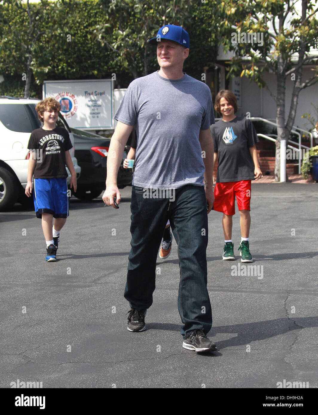 Michael Rapaport leaves Fred Segal with his children Los Angeles ...