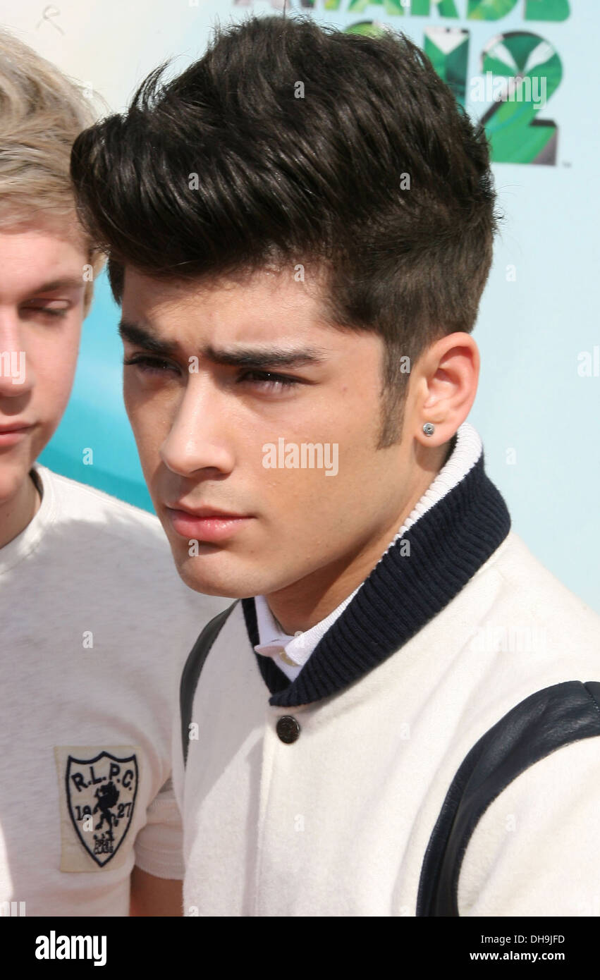 Zayn Mali of British boy band 'One Direction' 2012 Kids Choice Awards ...