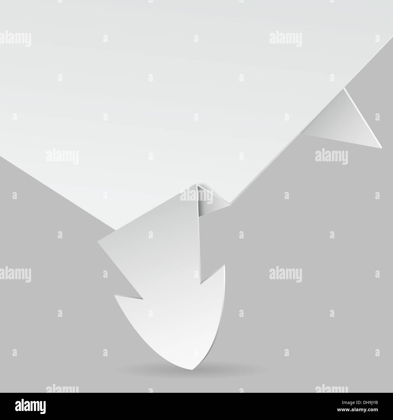 Paper Origami Arrow, element for design, illustration Stock Photo - Alamy