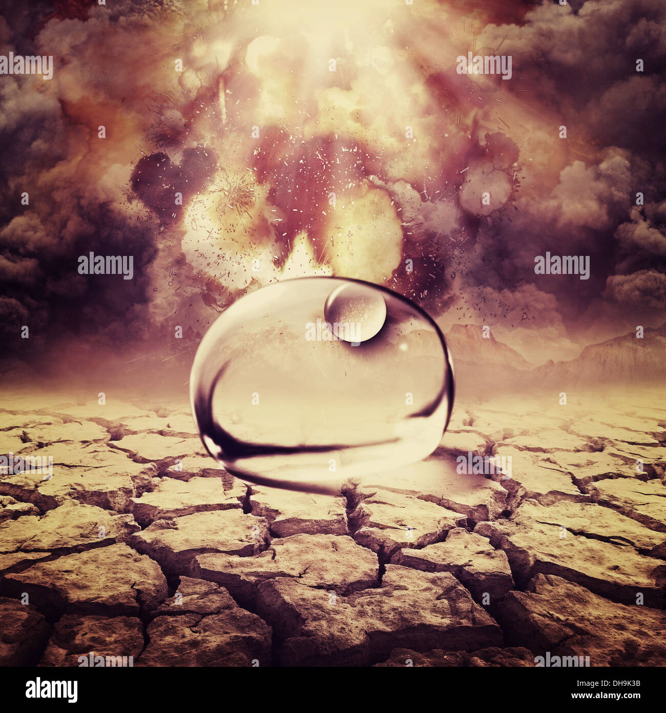 Last droplets of the water. Abstract environmental backgrounds for your ...