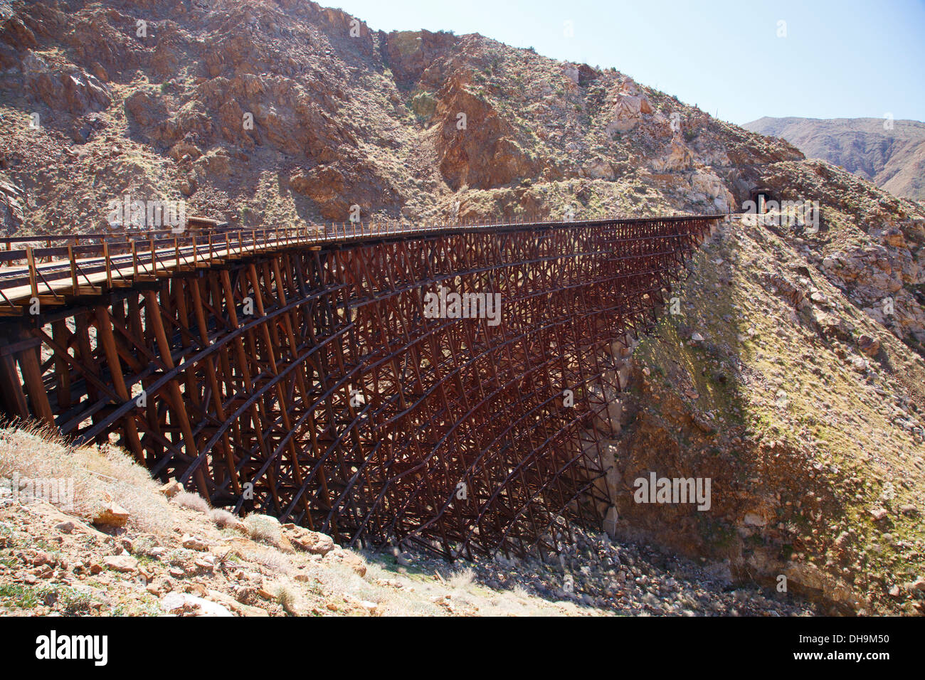 Goat Canyon Trestle on the Carrizo Gorge Railroad Track, Anza-Borrego ...