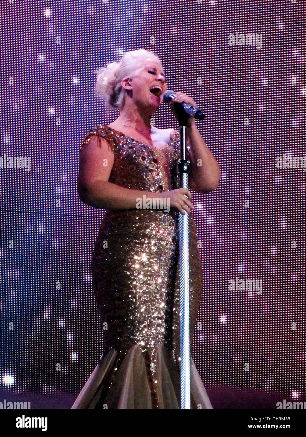 Claire Richards of Steps - Ultimate Tour performing opening night of ... Claire Richards of Steps - Ultimate Tour performing opening night of ...