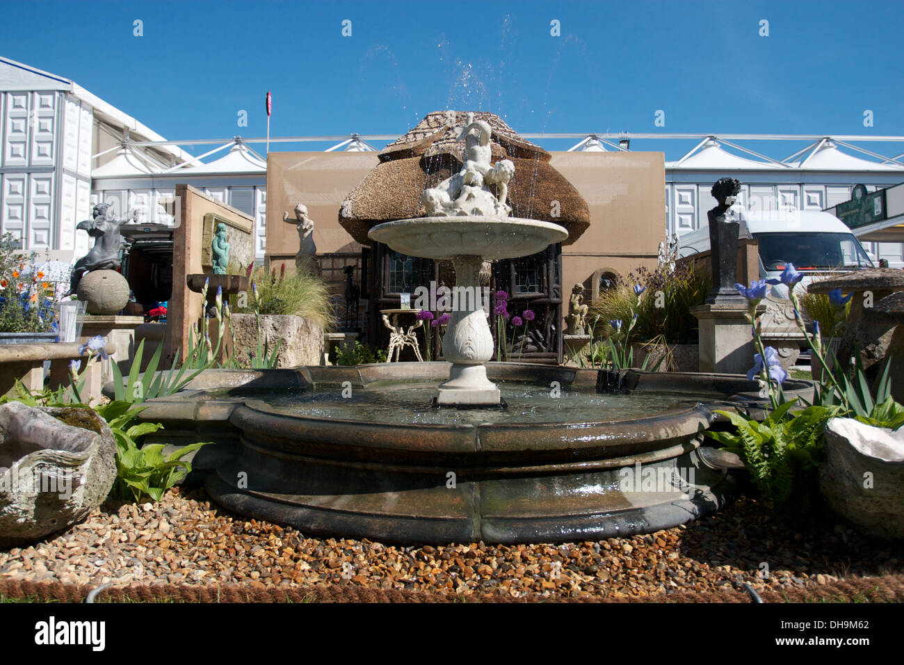 Water feature statue on display at Chelsea flower show 2010, Royal ...