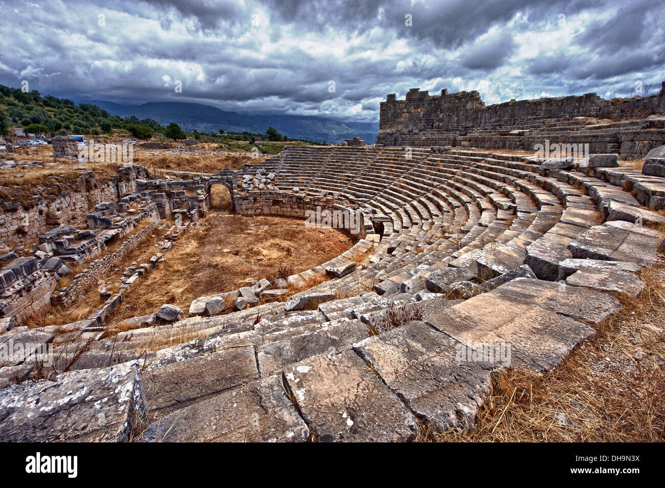 Roman Ampitheatre of Xanthos Stock Photo - Alamy