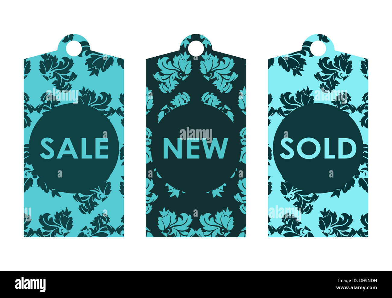 price tags with vintage design Stock Photo - Alamy