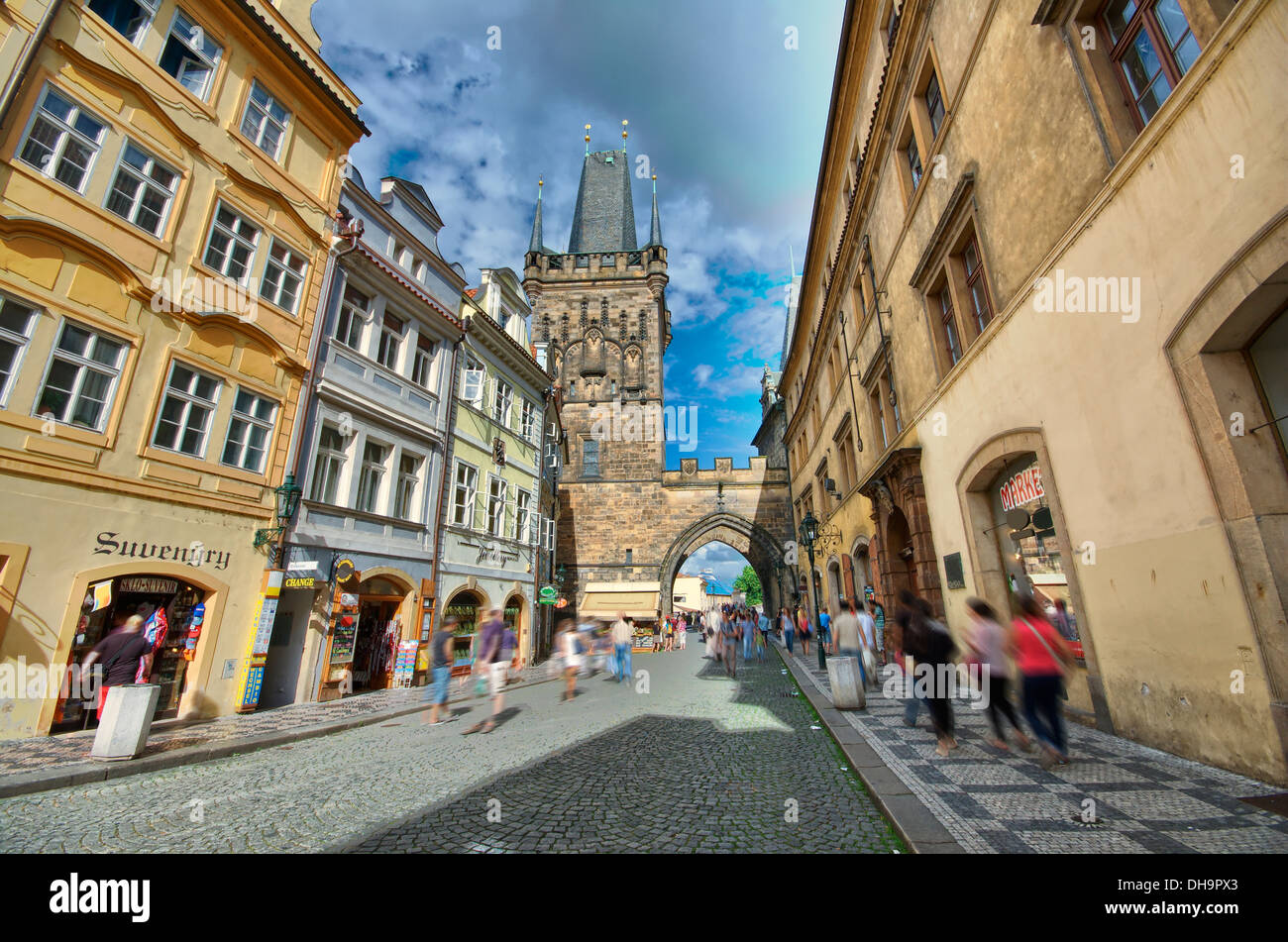 Lesser Town Bridge Tower - entrance to Charles Bridge from Lesser Town ...
