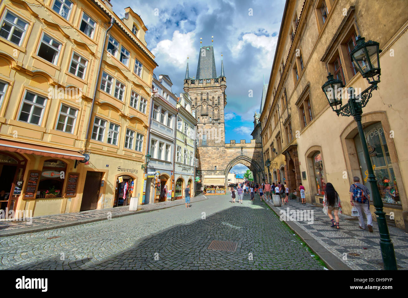 Lesser Town Bridge Tower - entrance to the Charles Bridge from Lesser ...