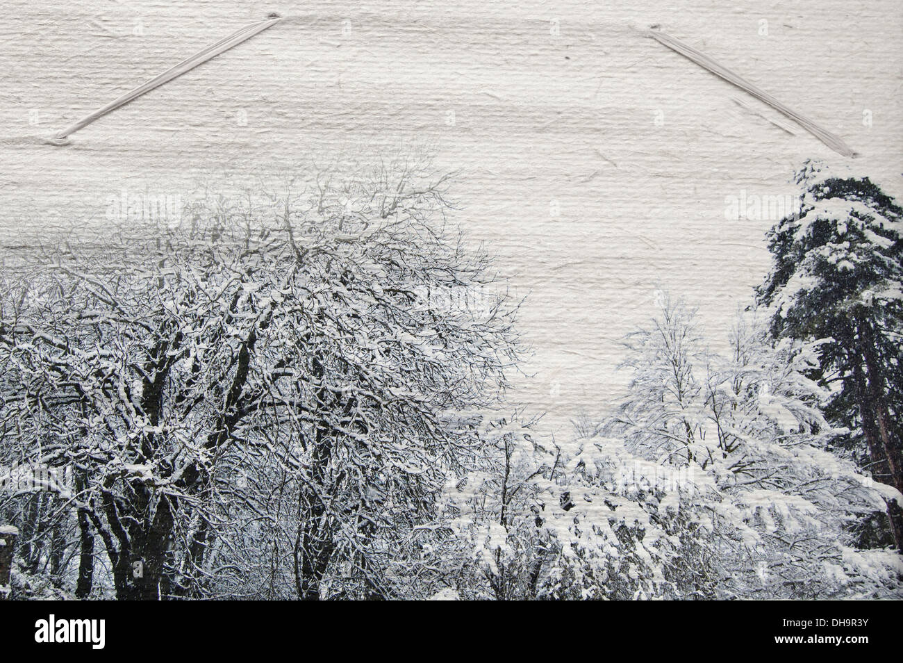 christmas card with textures and manuscript Stock Photo - Alamy