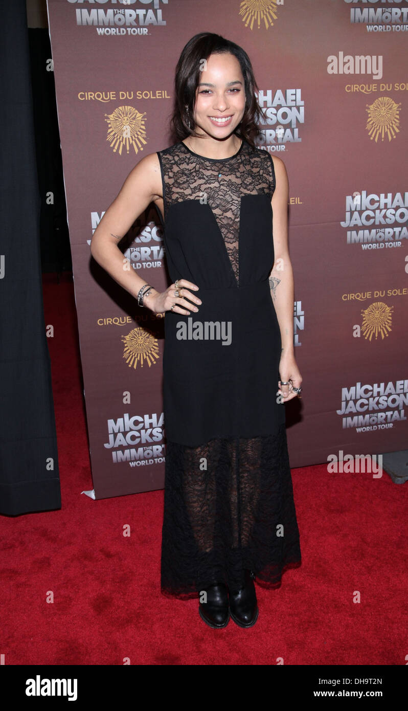 Zoe Kravitz Cirque Du Soleil's Michael Jackson: Immortal World Tour ...