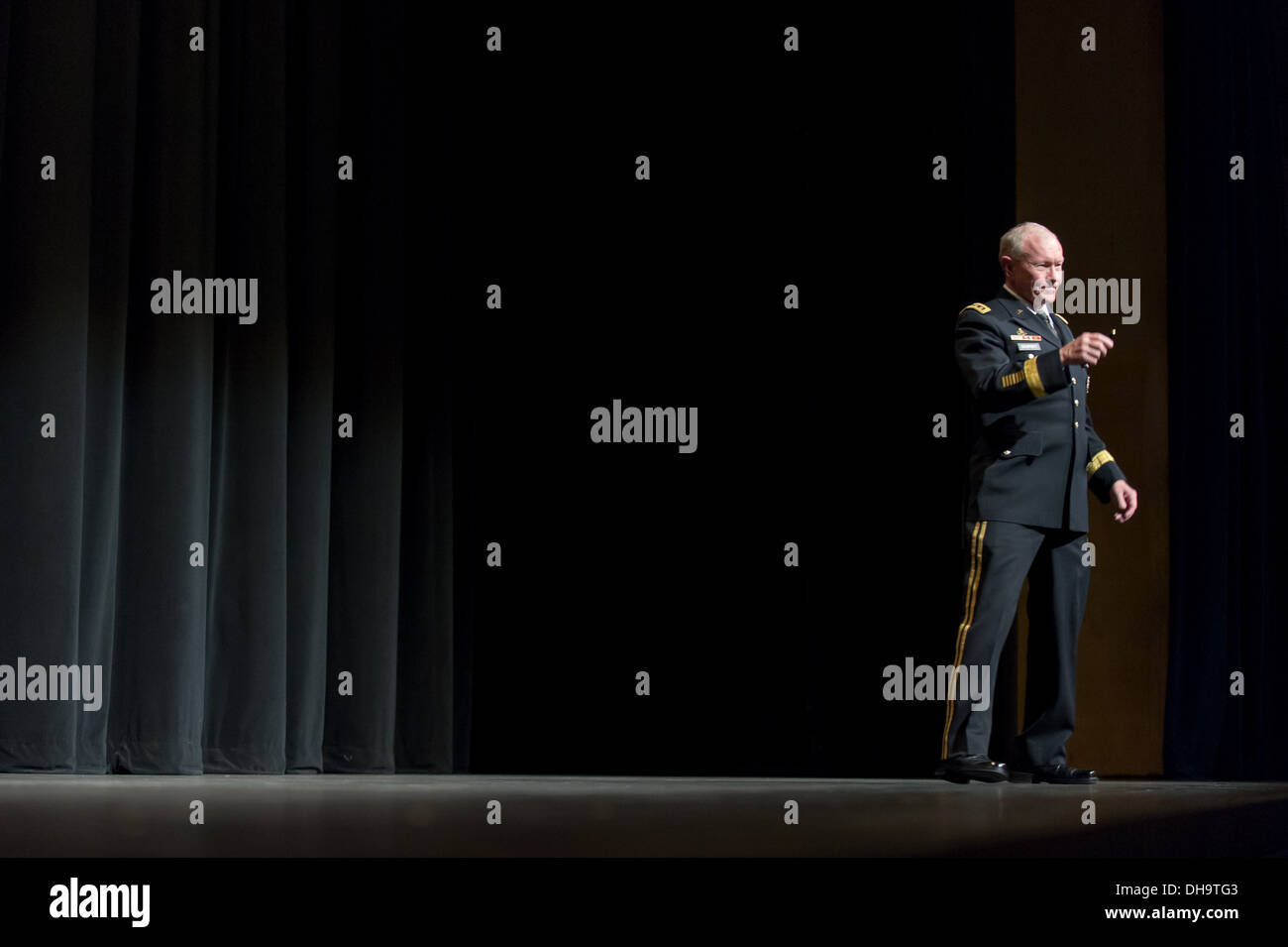 Chairman of the Joint Chiefs of Staff Gen. Martin E. Dempsey speaks to ...