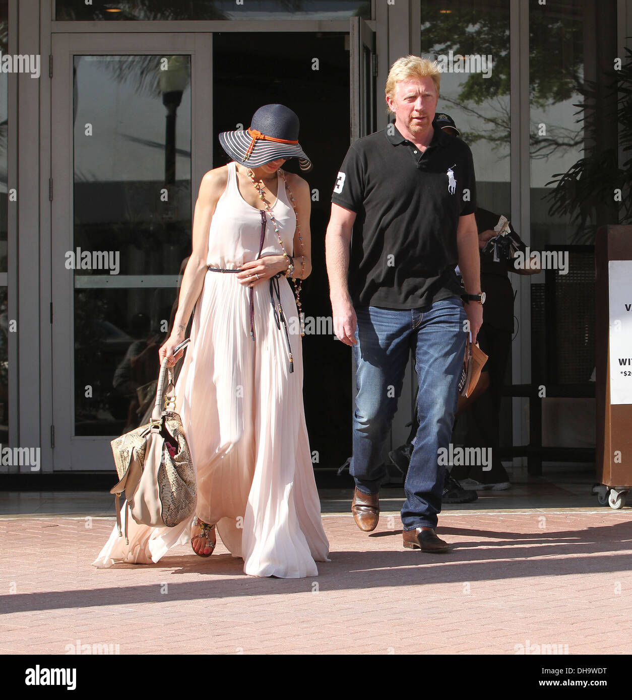 Boris Becker and Sharlely Becker at Miami Beach Miami Beach Florida ...