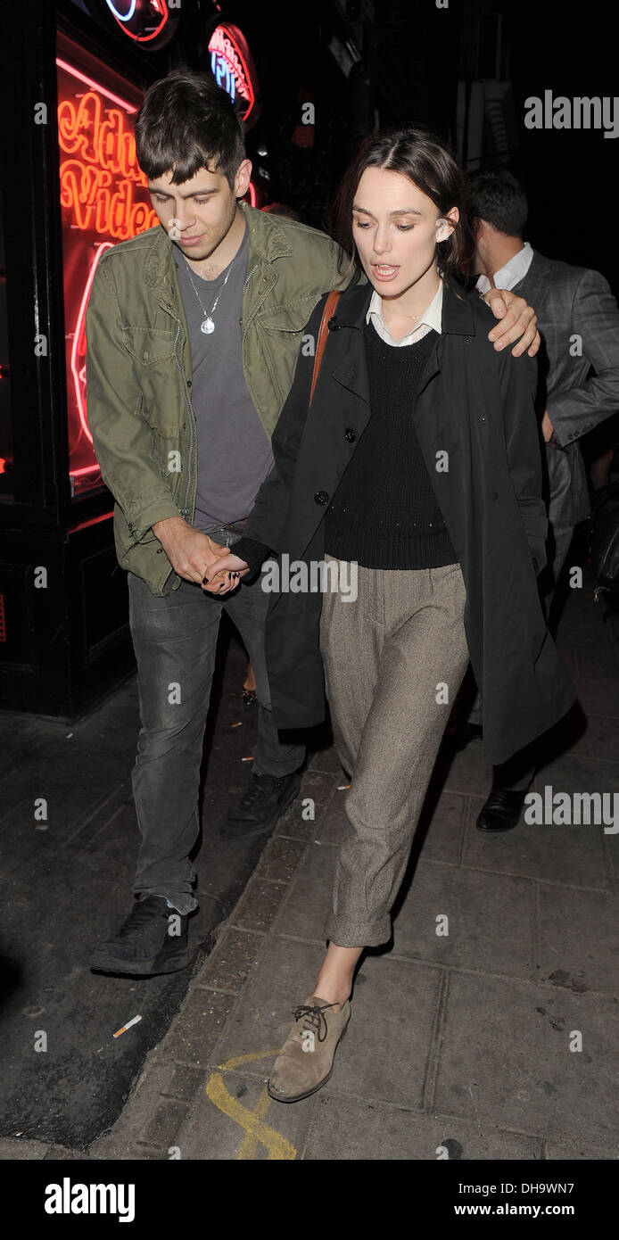 Keira Knightley and her boyfriend James Righton out and about in Soho ...