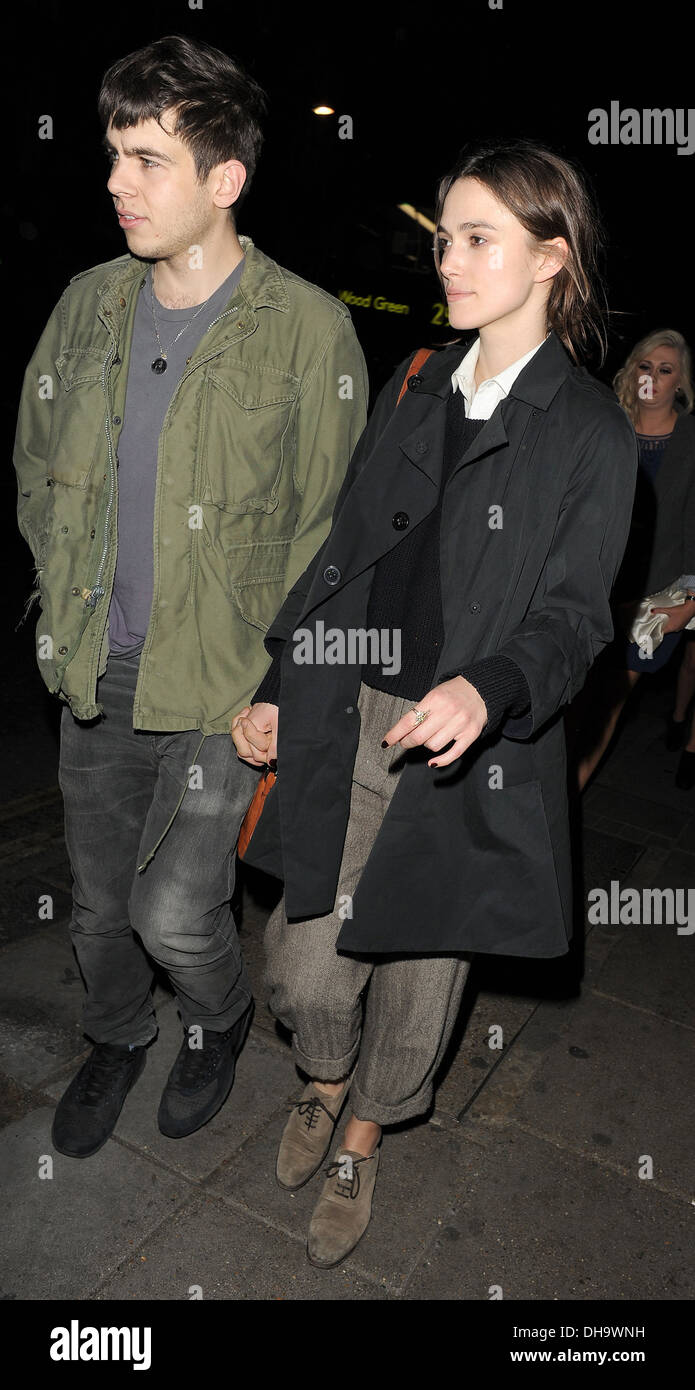 Keira Knightley and her boyfriend James Righton out and about in Soho ...