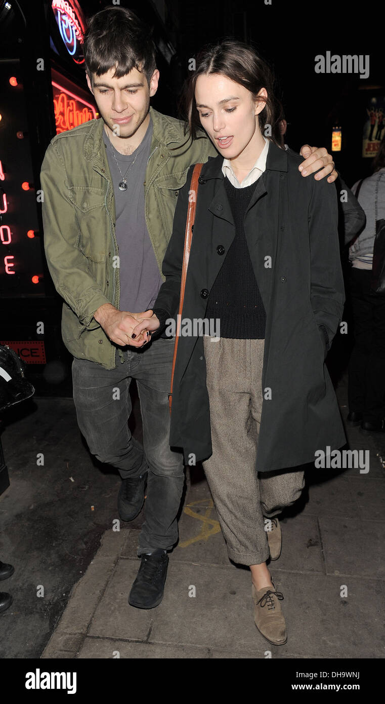 Keira Knightley and her boyfriend James Righton out and about in Soho ...