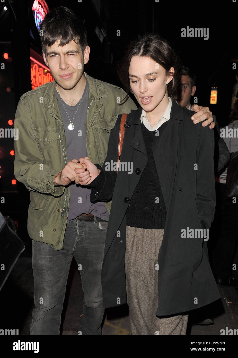 Keira Knightley and her boyfriend James Righton out and about in Soho ...