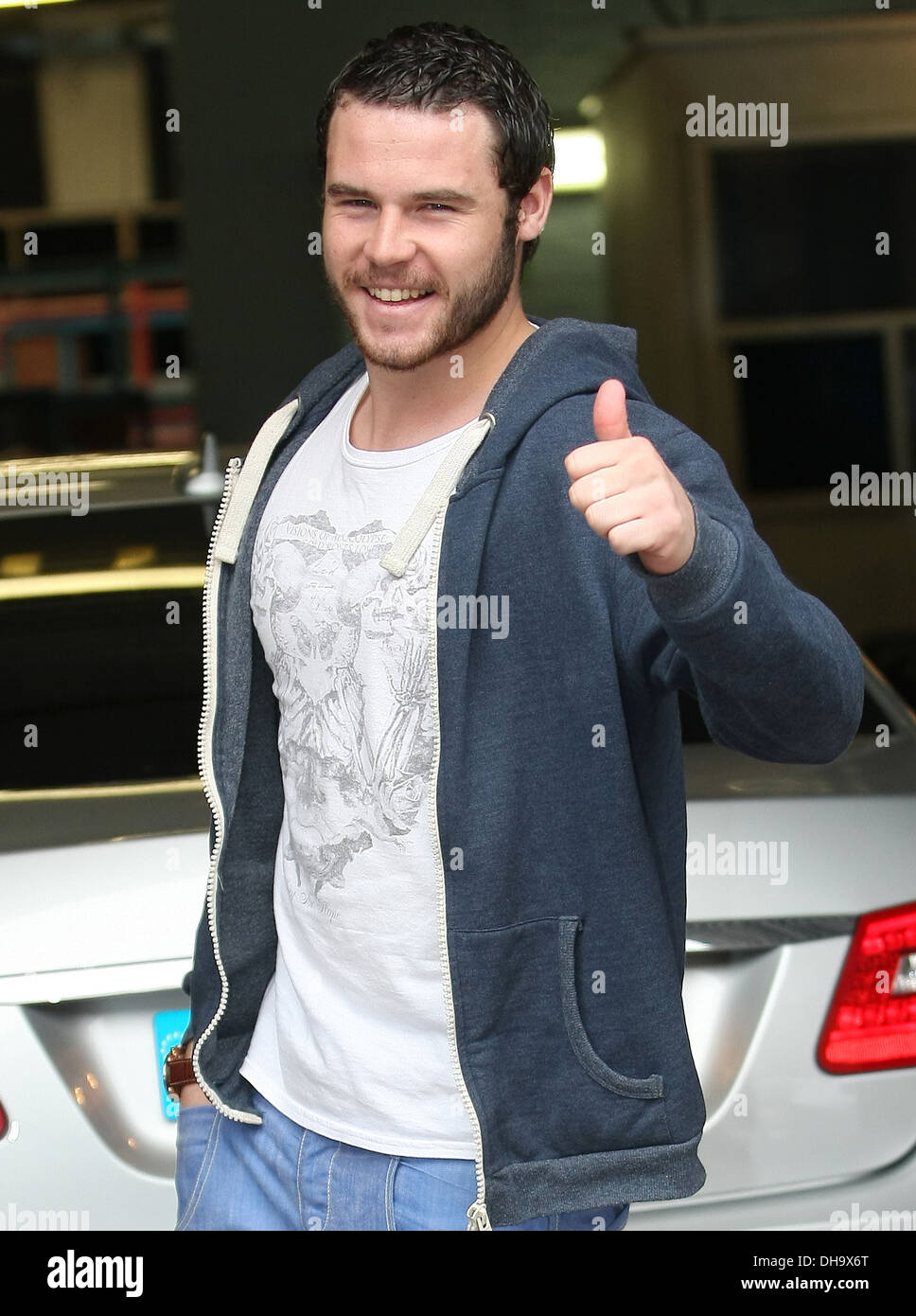 Danny Miller at the ITV studios London, England - 05.04.12 Stock Photo ...