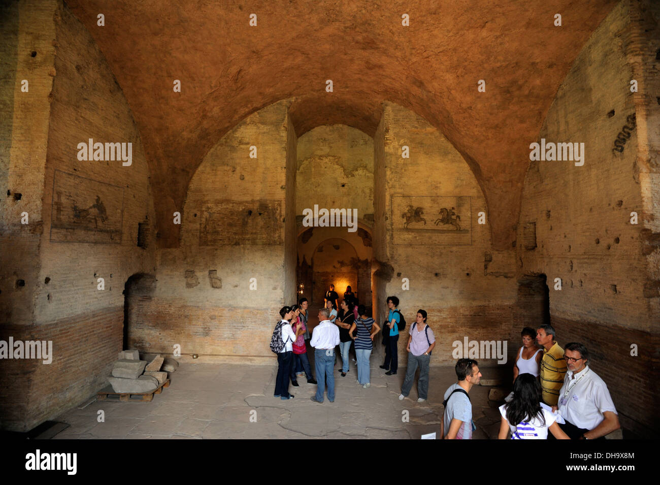 Italy, Rome, Via Appia Antica, Villa di Massenzio, Mausoleo di Romolo ...