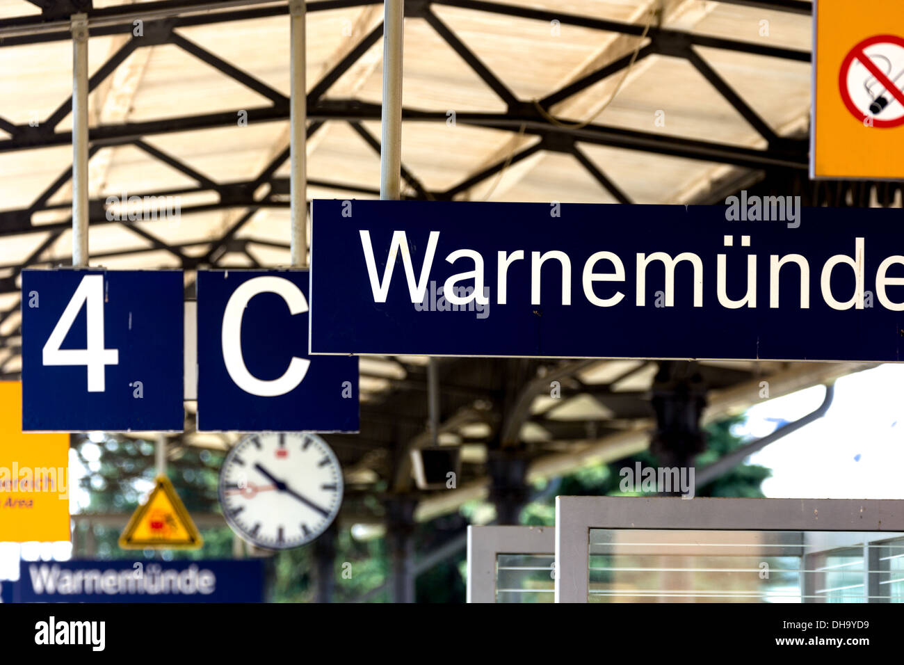german railway station Warnemunde Rostock Germanyþtf Stock Photo - Alamy