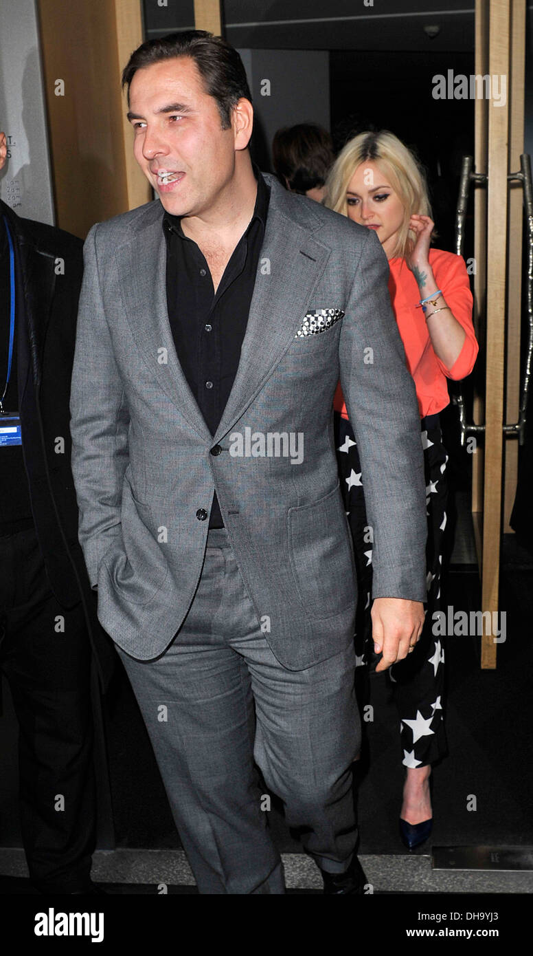 David Walliams Fearne Cotton and Jesse Wood leave Nobu restaurant in ...