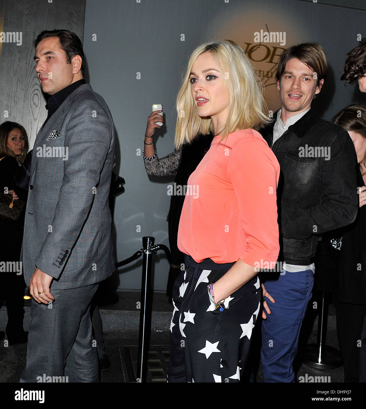 David Walliams Fearne Cotton and Jesse Wood leave Nobu restaurant in ...