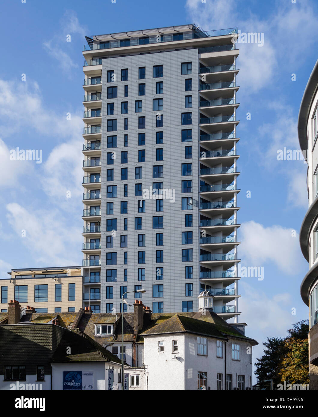 High-rise Flats and Apartments in Woking, Surrey, England, UK. Europe ...