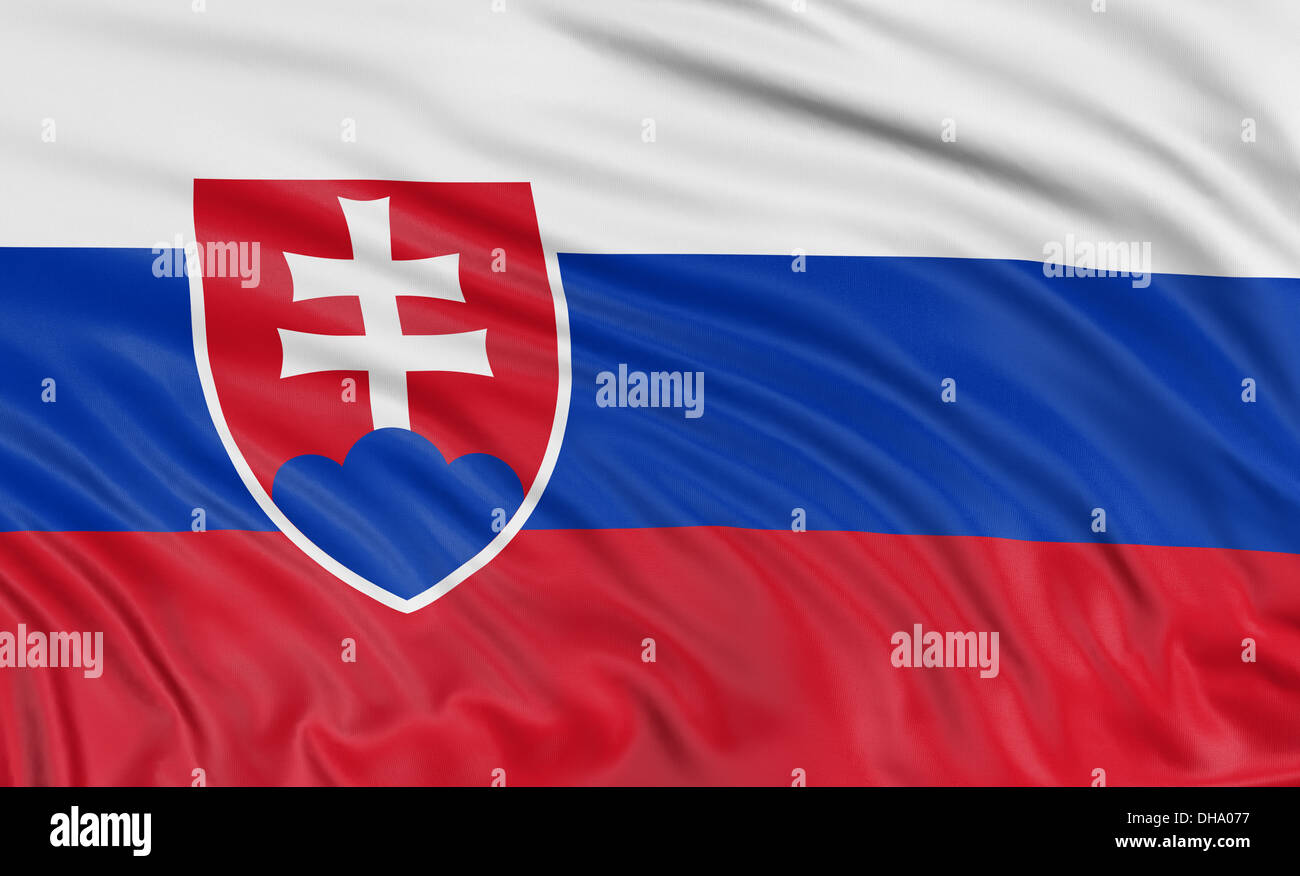 3D Slovak flag Stock Photo - Alamy