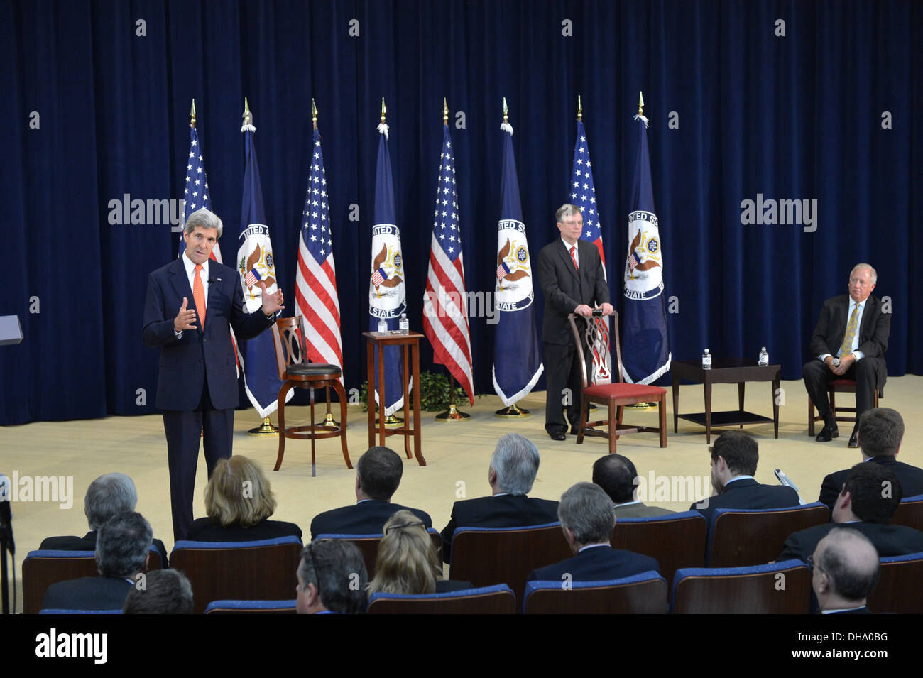 Secretary Kerry Speaks With State Department Employees Stock Photo - Alamy