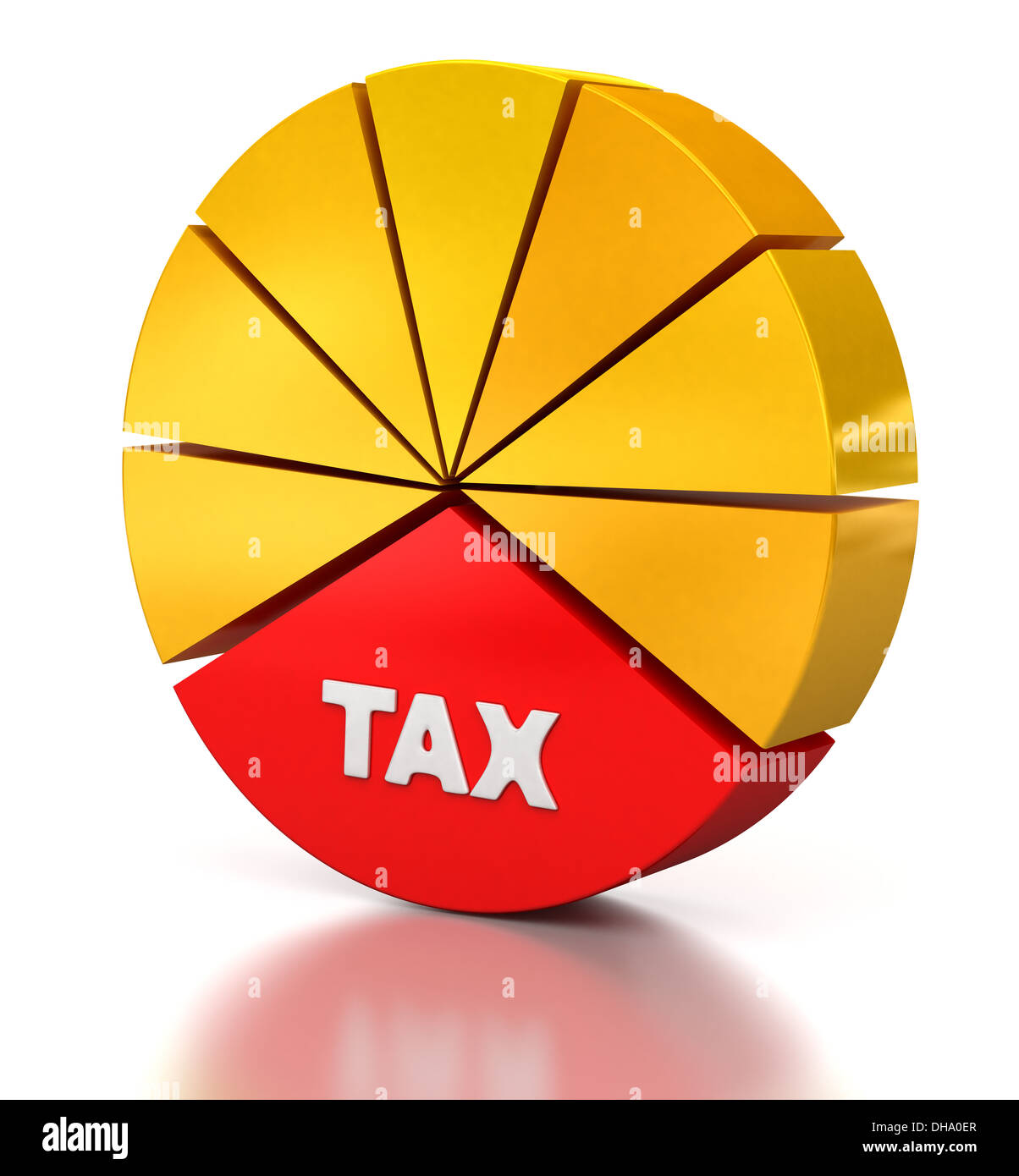 Tax Pie Chart Stock Photo - Alamy
