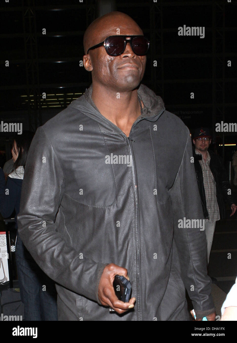 Seal arrives at LAX airport.the day it has emerged his ex-wife Heidi ...