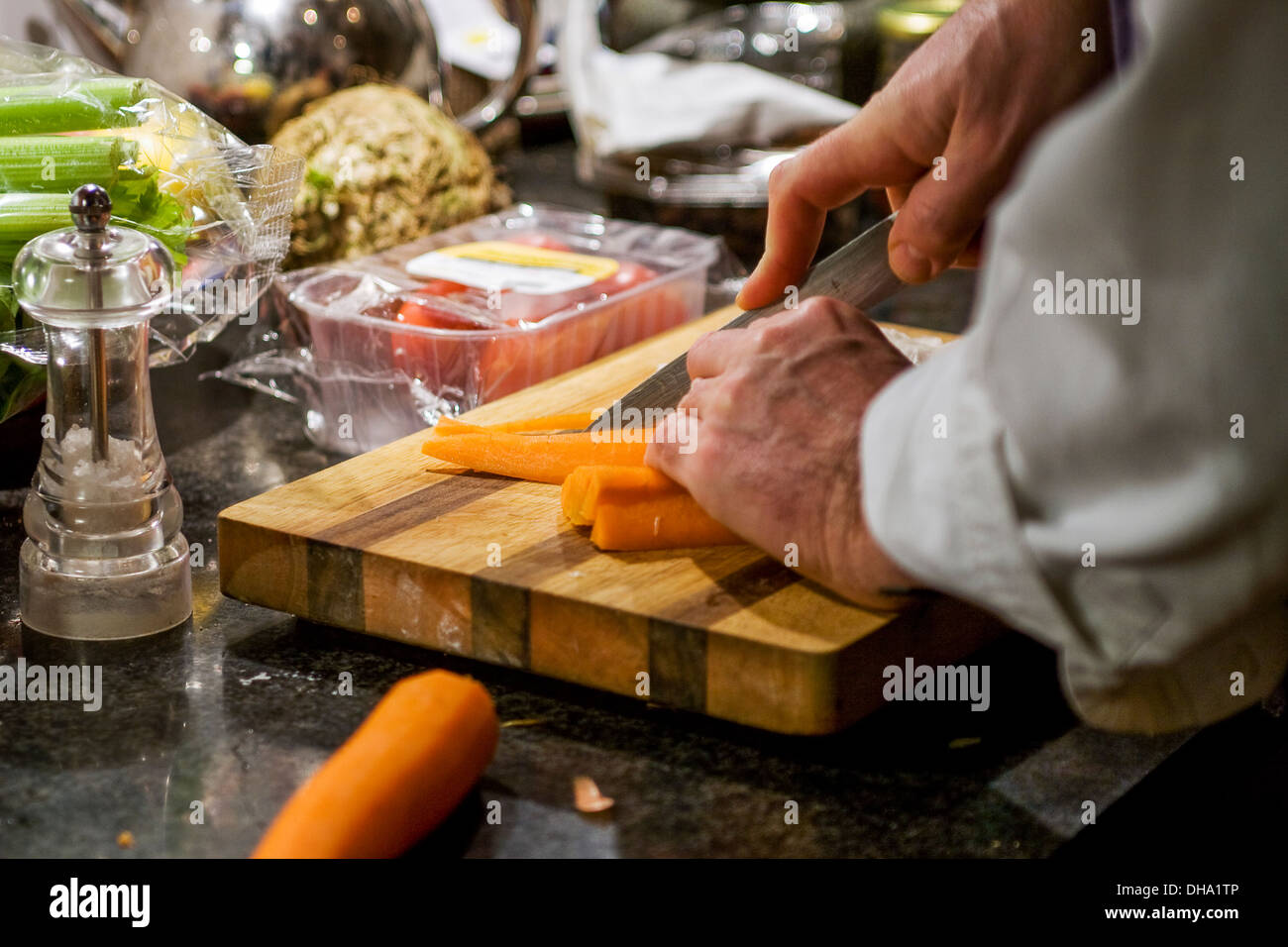 Male hands preparing vegetables on hi-res stock photography and images ...