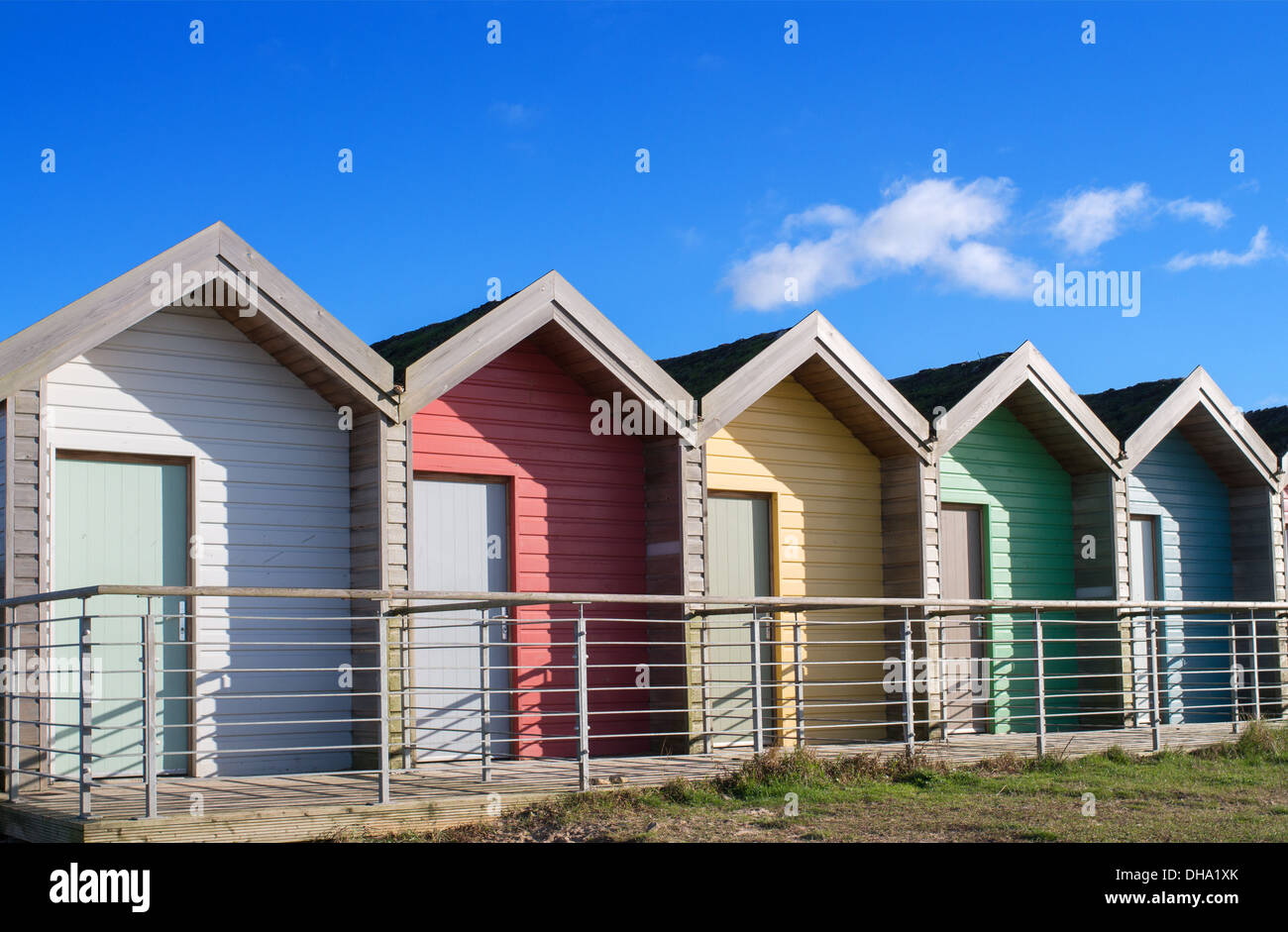 Beach huts, Blyth, Northumberland, England, UK Stock Photo - Alamy