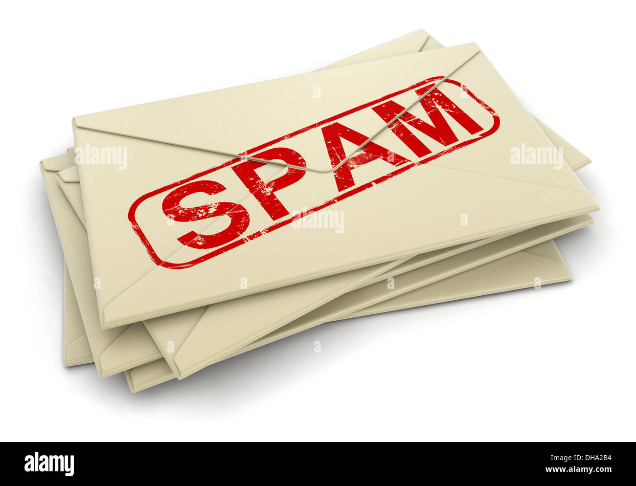 Spam letters (clipping path included Stock Photo - Alamy